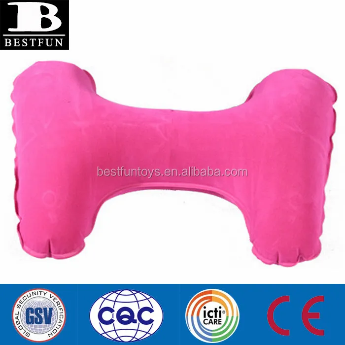 Inflatable Back Support Bolster Pillow Lumbar H Bone Shape Blow Up ...