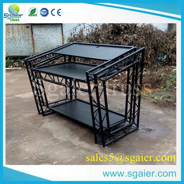 Mesa de alumínio para cabine de dj, mesa Dj truss, dj truss sistema ...