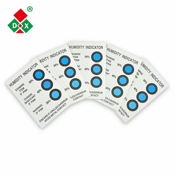 Water Color Change Stickers - Humidity Indicator Plugs Card