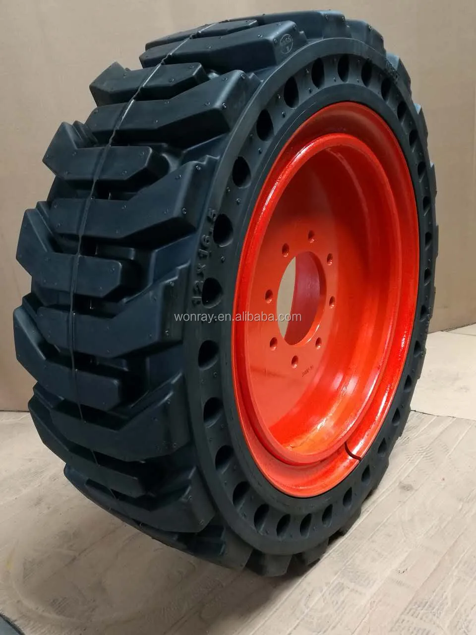 Fiat-hitachi Terex Loader Skid Steer Tires 10-16.5 12-16.5 Solid - Buy ...