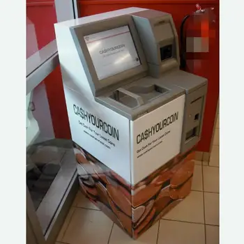 Self-service Automation Coins Collection Counter Kiosk Machine With ...