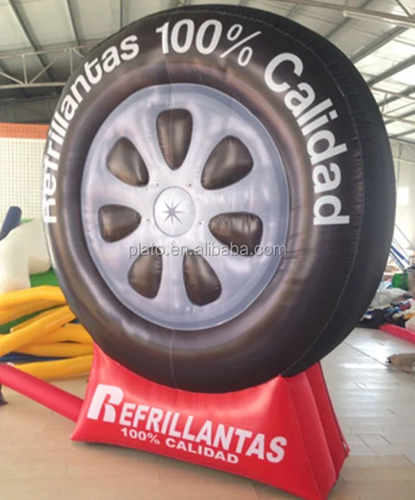 Custom Giant Inflatable Advertising Car Tyre Model Replica/inflatable ...