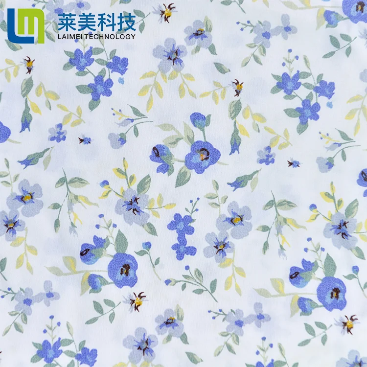 Small Flower Print Fabric 100% Polyester Pigment Printed Fabric - Buy ...