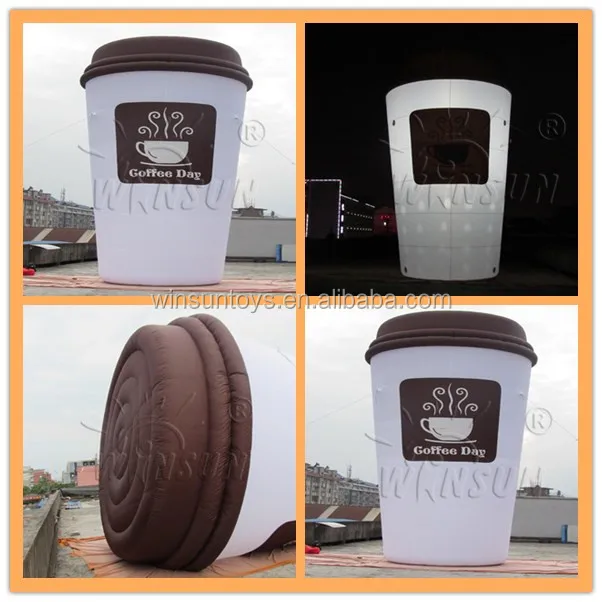 White Inflatable Cup/giant Inflatable Coffee Cup Pvc Water Cup - Buy ...