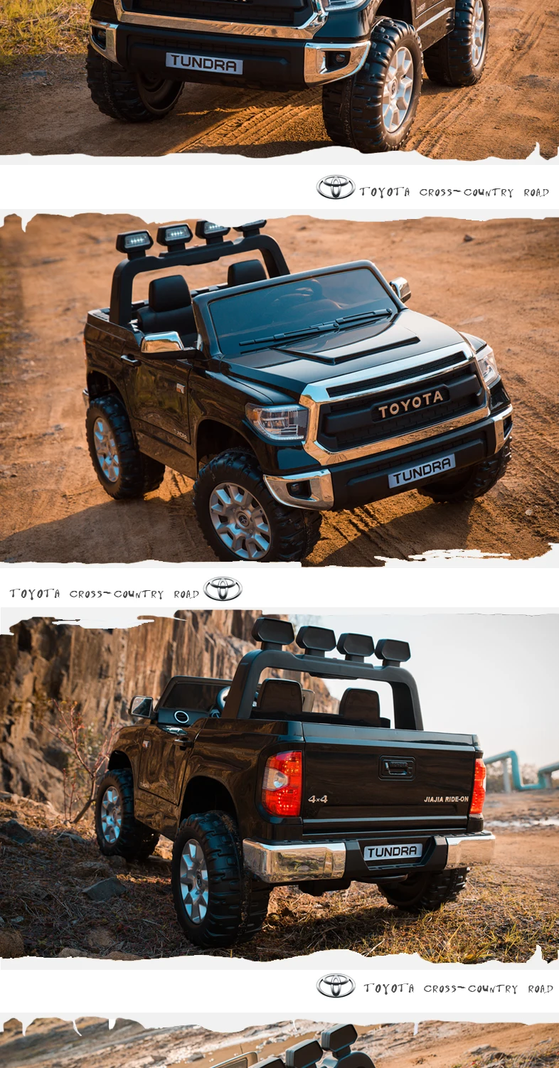 Licensed Toyota Tundra Electric Car For 2 Kids 4x4 Truck Kids Remote ...