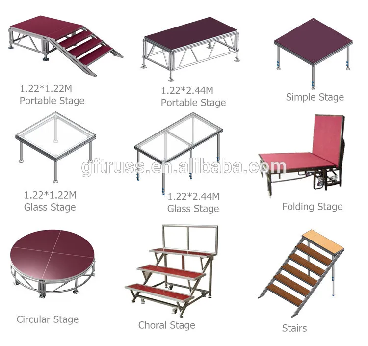 Movable Stage Platform - Aluminium Truss Frame for Concerts