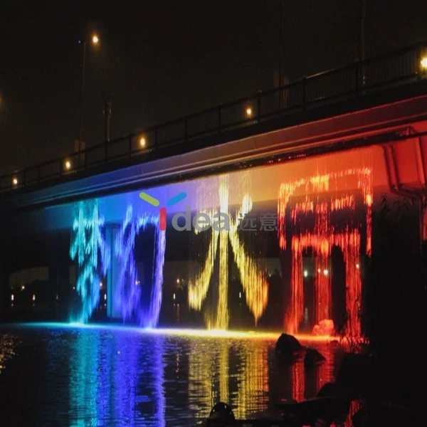 Graphical Digital Water Curtain - YIDEA Indoor Waterfall