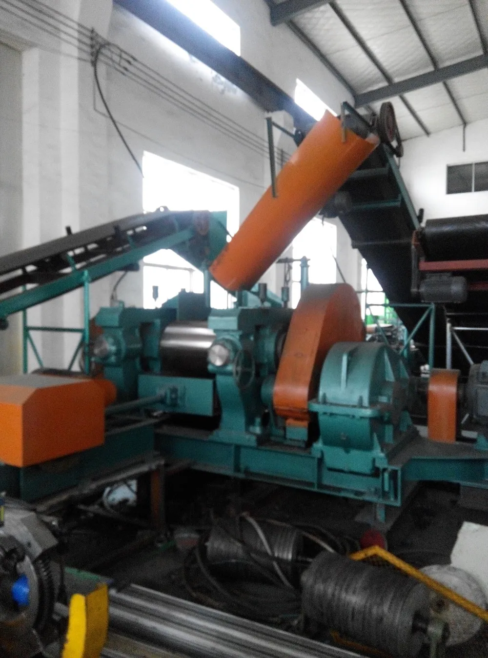 Crumb Rubber Tyre Recycling Machine/used Tire Cutting Equipment/rubber ...