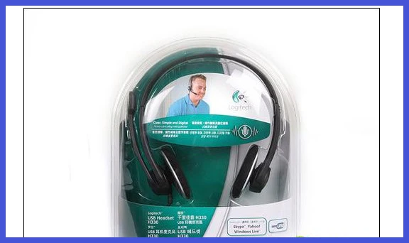 Logitech H340 Headsets - Wired, Noise Cancelling Microphones