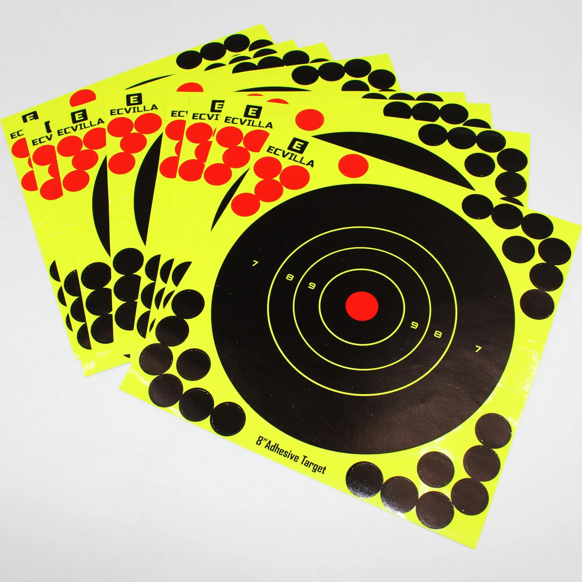 Shooting Targets 12 Inch 8 Inch Self Adhesive Paper Reactive Splatter ...