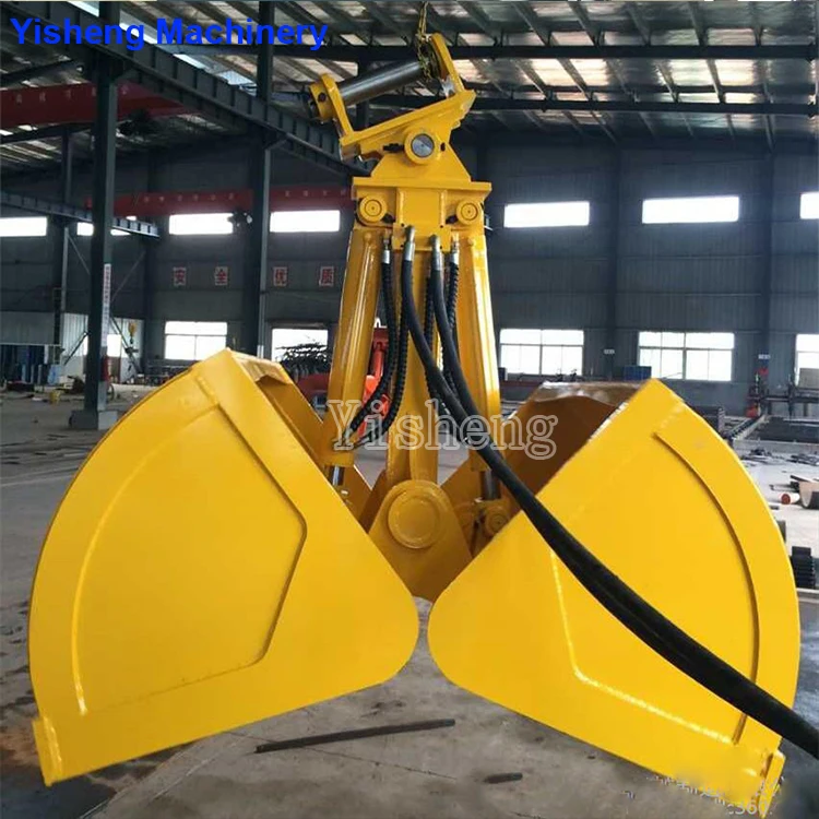 Excavator Grab Clamshell Bucket Capacity 2cbm 2.5cbm 3cbm Hydraulic ...