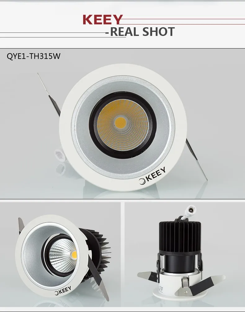 Keey 10w Led Down Light With Round Hole Front Cut 80mm 3000k Hotel Use ...