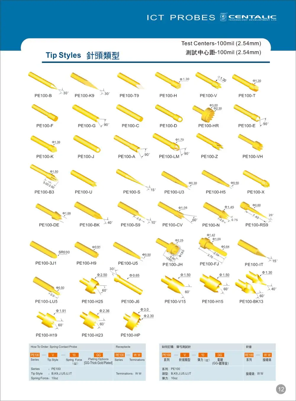 Lowest Price Ict Test Probe Pin With Stable Function - Buy Ict/ic Test ...