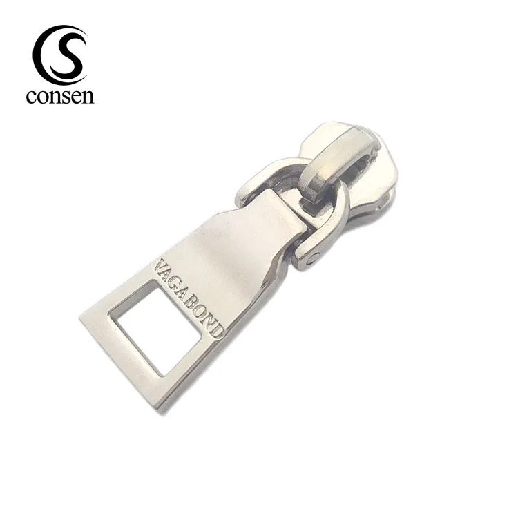 Zinc Alloy New Design Personalized Puller Logo Custom Engraved Zipper ...