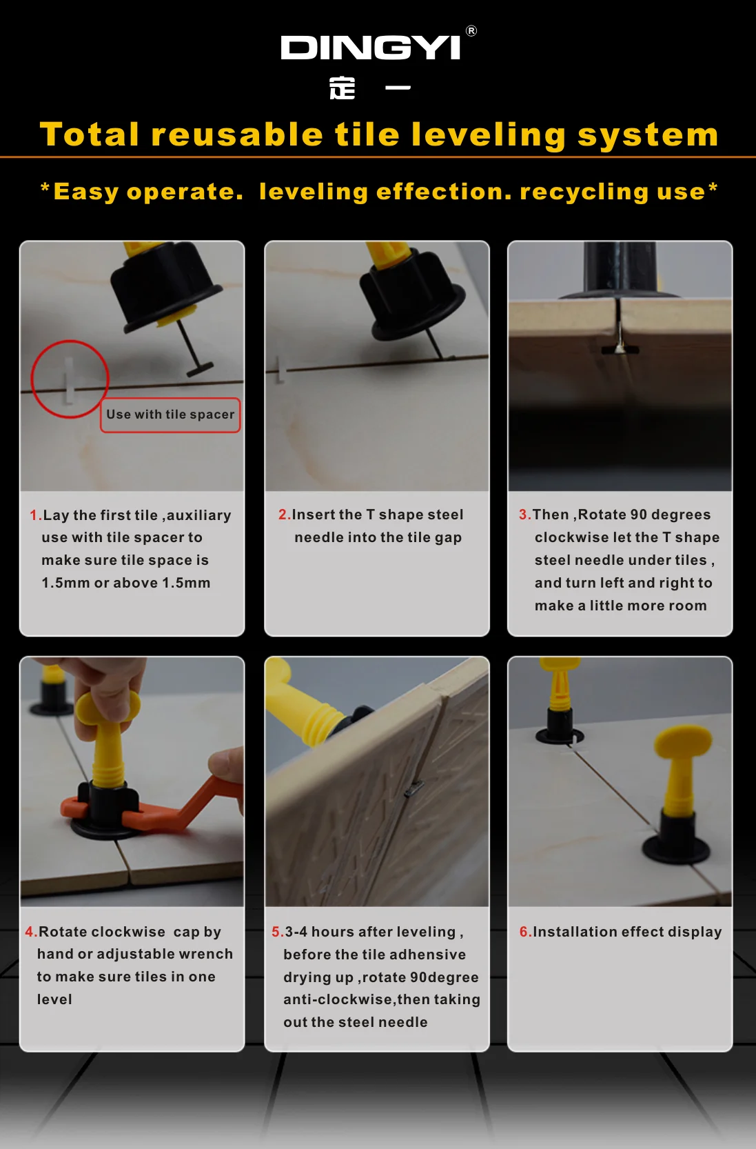 Reusable Alignment Spacers Tile Installation Tool Tile Leveling System Buy Tiles Leveler