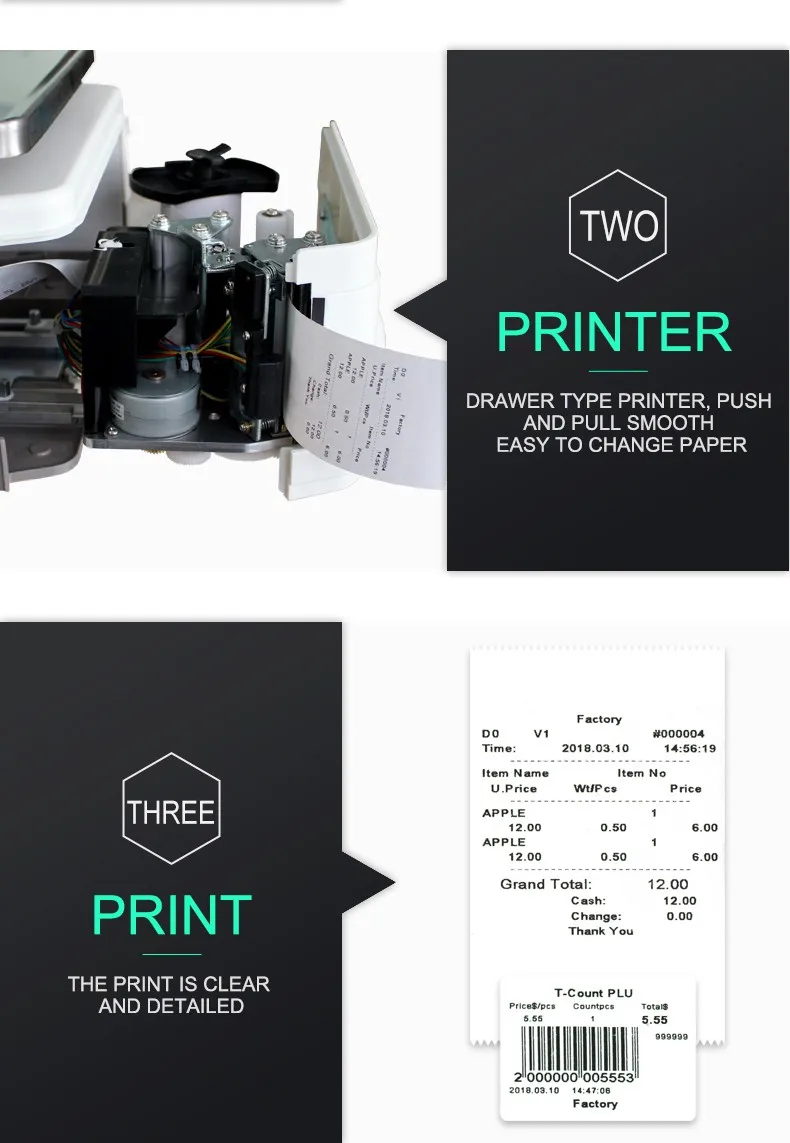 NVK 30kg TM-A Series Barcode Label Printing Scales