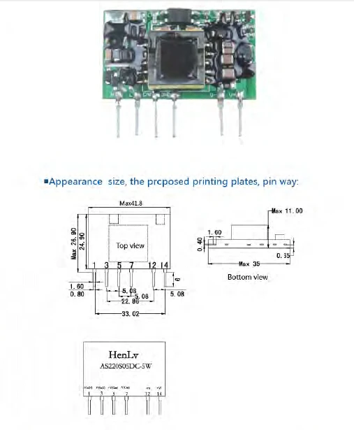 220vac To 3.3vdc Converter Output 3.3w 900ma From China Power Supply ...