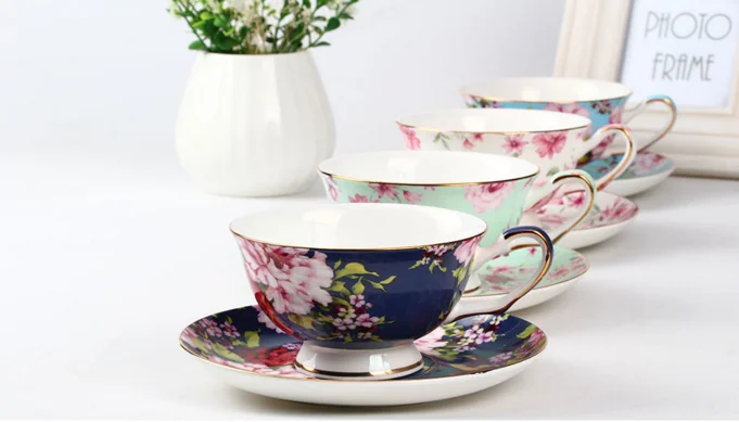 220ml Bulk Fine Royal Bone China Tea Cups And Saucers Cheap,Ceramic ...