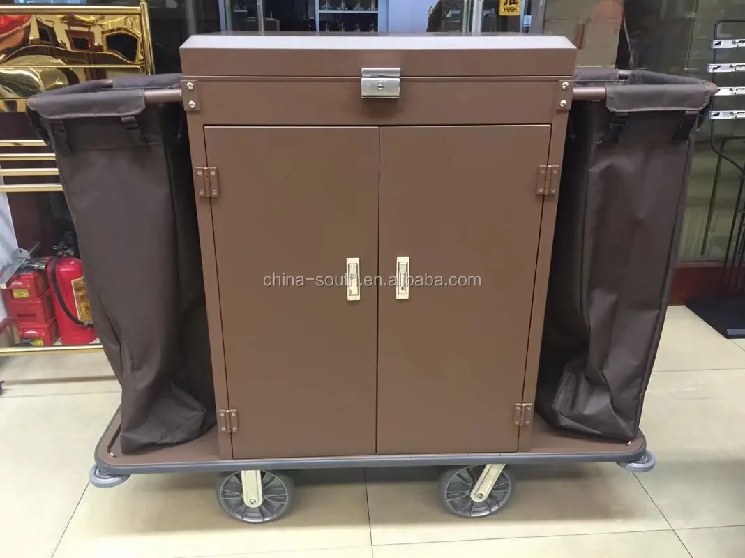 Hotel Housekeeping Maid Carts with Door - Efficient & Durable