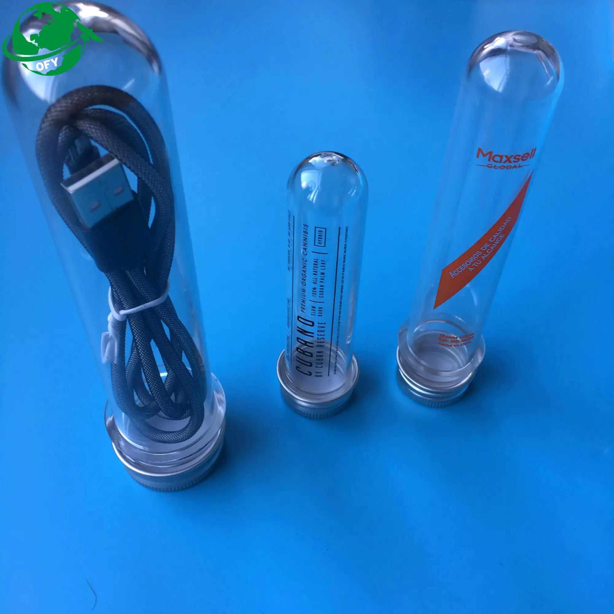 Plastic Clear Pet Test Tube Bottle With Screw Cap - Buy Plastic Pet ...