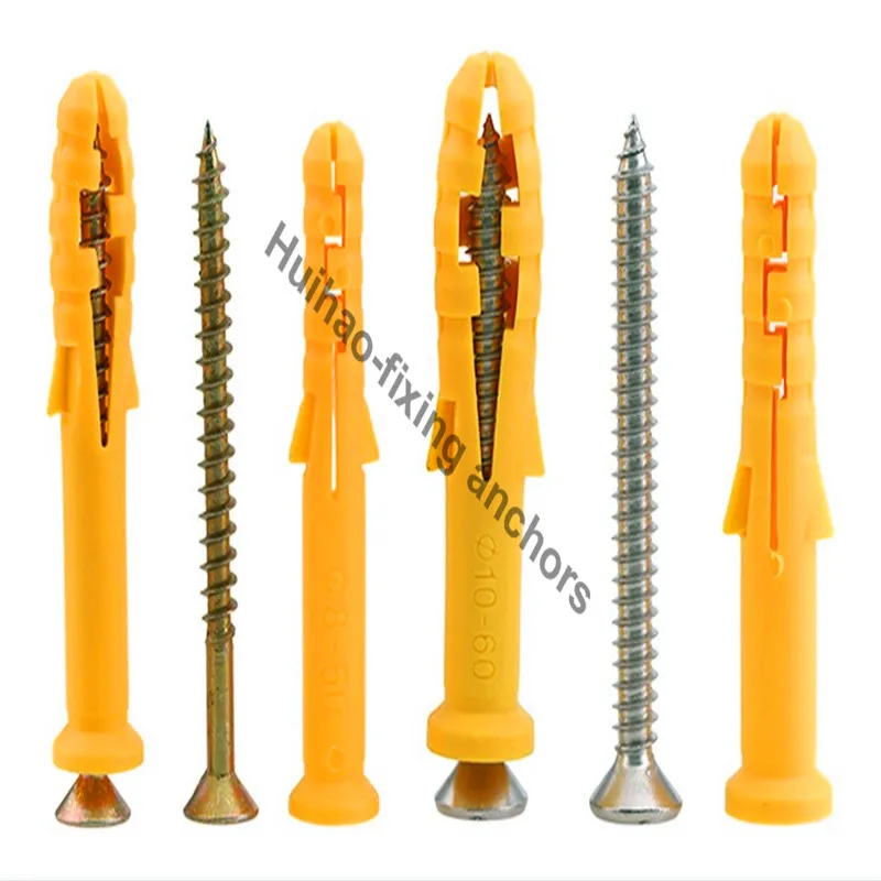 M8x100mm Nylon Frame Fixing Anchors - Durable & Versatile