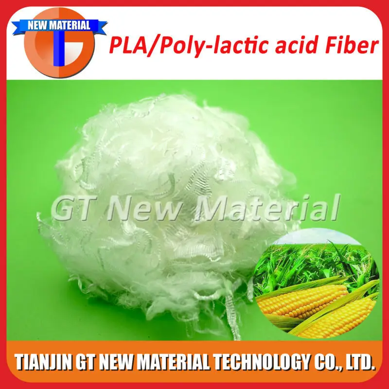 1.2d*38mm Pla Corn Fiber Pla Raw Material For Spinning Pla Filament ...
