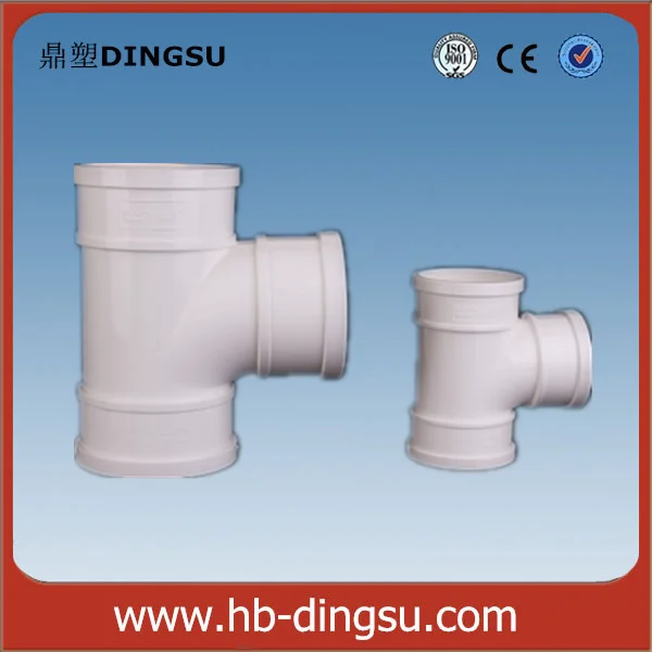 Large 50mm Pvc Pipe Fittings Drainage Pvc 45 Degree Y Tee Pipe Fitting ...