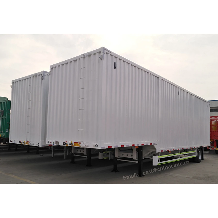 12m Long 40tons Enclosed Dry Van Cargo Truck Trailer