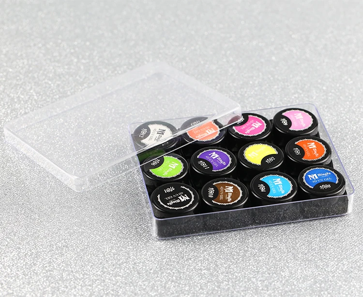 12 Colors UV Nail Art Modelling Manicure DIY Sculpture 3D 4D Carving Gel