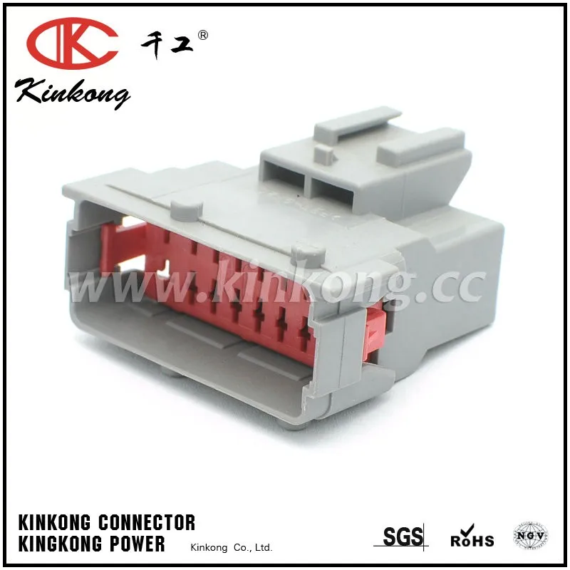 Tyco/amp 16 Pin Gray Male Plug Car Electrical Connector Auto Connector ...