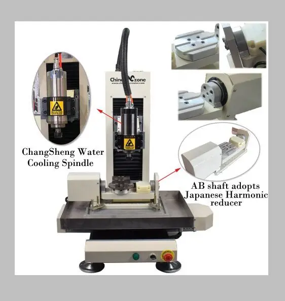 China Small Desktop 5-axis Cnc Milling Machine For Milling Carving ...