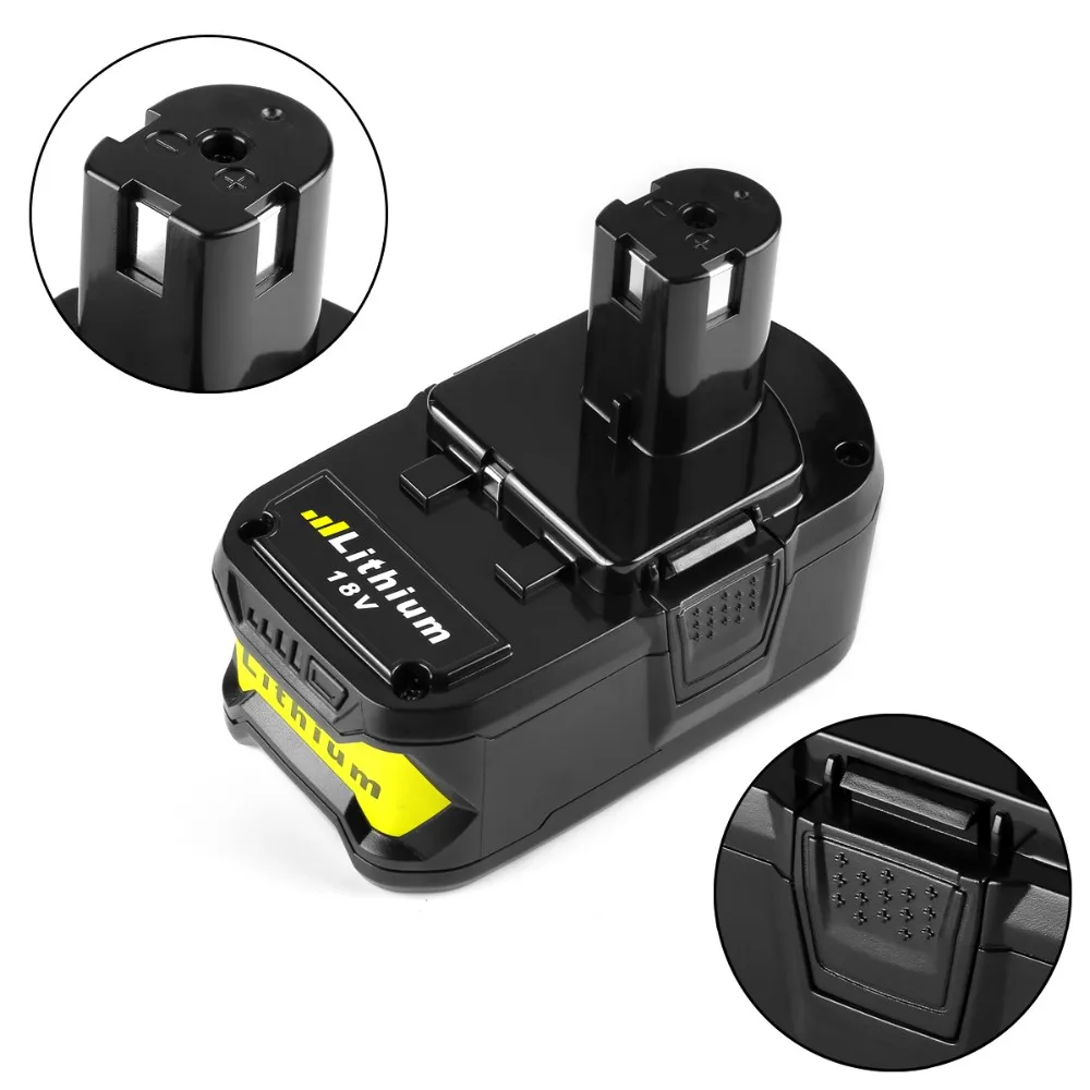New Lithium Ion Replace P108 P107 P106 P105 Rechargeable Power Tool ...