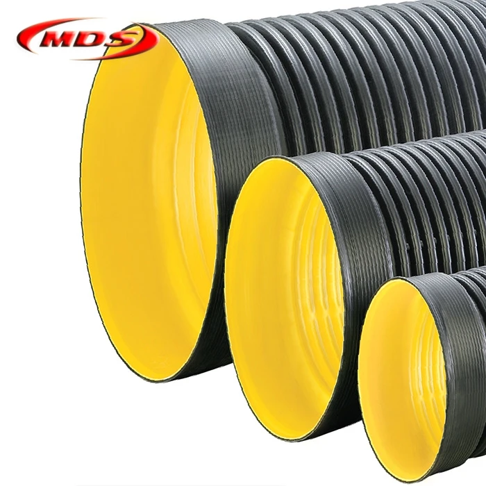 24 Inch Smooth Wall Corrugated Yellow Drainage Hdpe Pipe - Buy Smooth ...