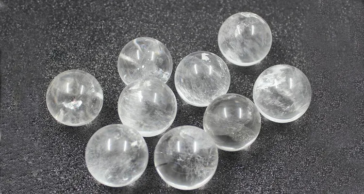 1~2cm Natural Rock Clear Small Quartz Crystal Ball Wholesale Clear ...