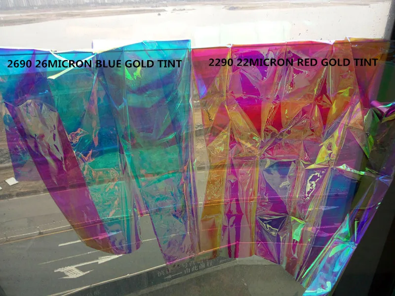 22micron Iridescent Mylar Film Roll for Art Design & Packaging