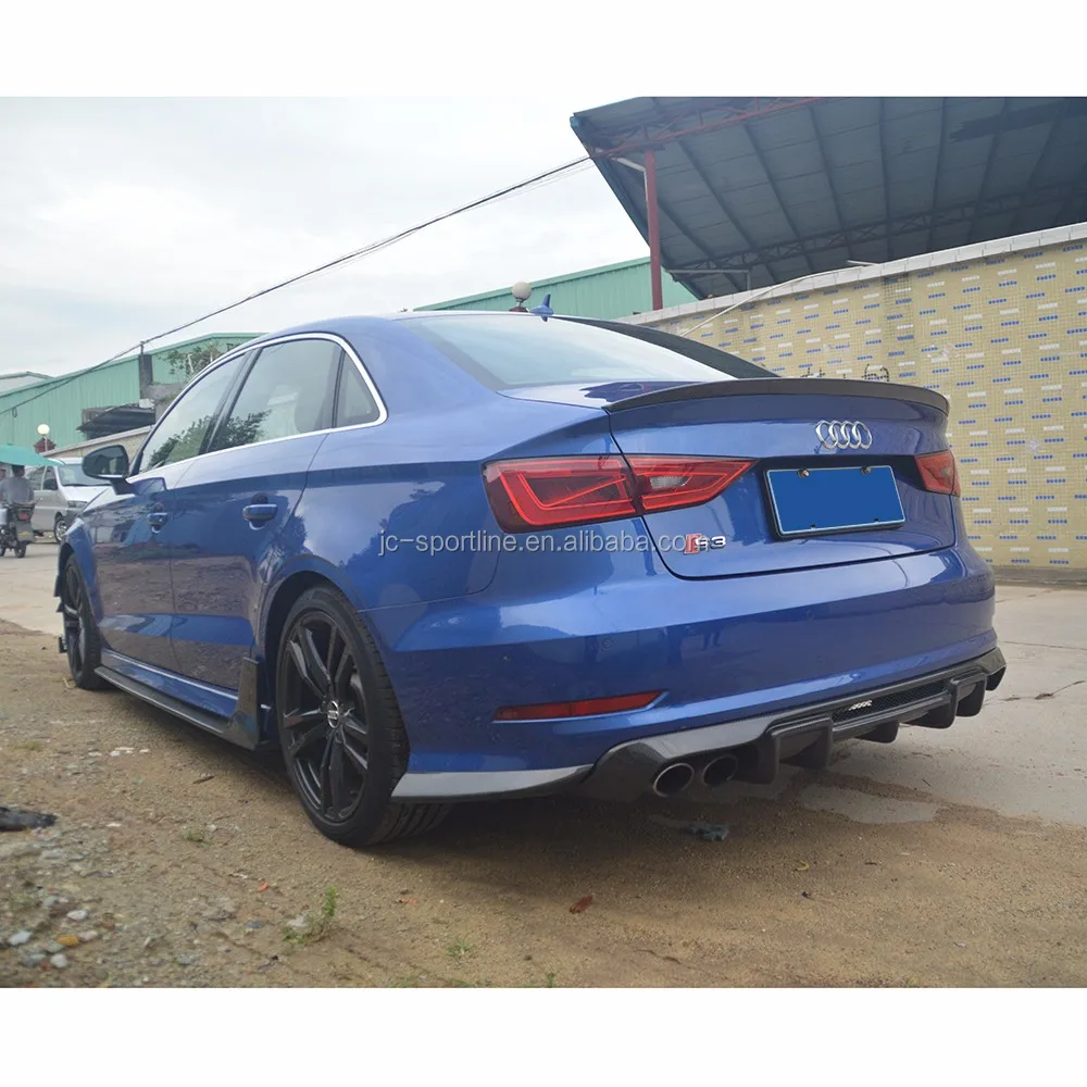 2015 2016 Rs Style Carbon S3 Rear Bumper Lip For Audi A3 S3 Bumper ...