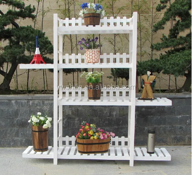 Triangle Wooden Flower Stands / Wooden Flower Pot Stands / Wooden ...