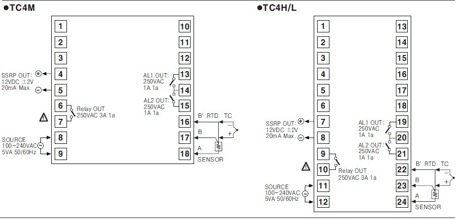 Pt100 Temperature Controller Instruments Tc4s-14r Cul Approved Autonics ...