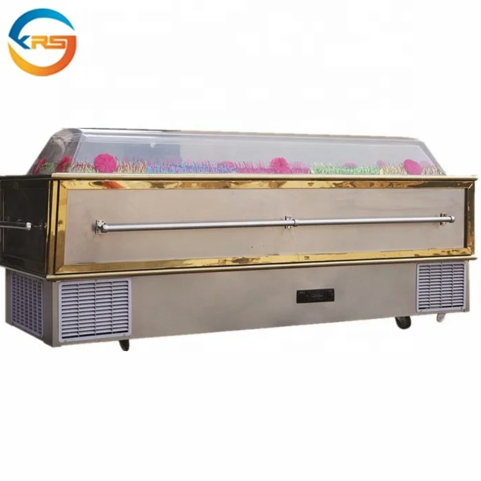 Cooling Coffin Casket for Goodbye View - Mortuary Freezer Coffin with ...