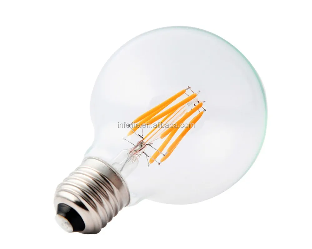 IN-G95-8-E27 LED Filament Bulb - Warm White, 50000 Hours