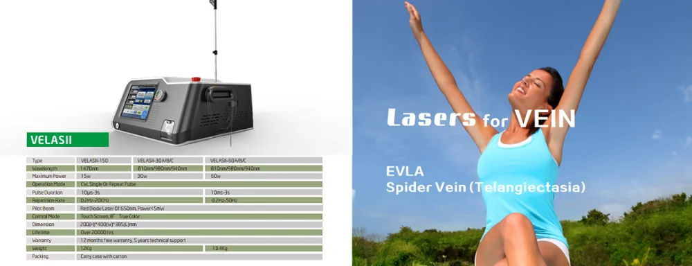 Medical Ce 1470nm Endovenous Vein Laser Ablation/evlt/evla Laser Device ...