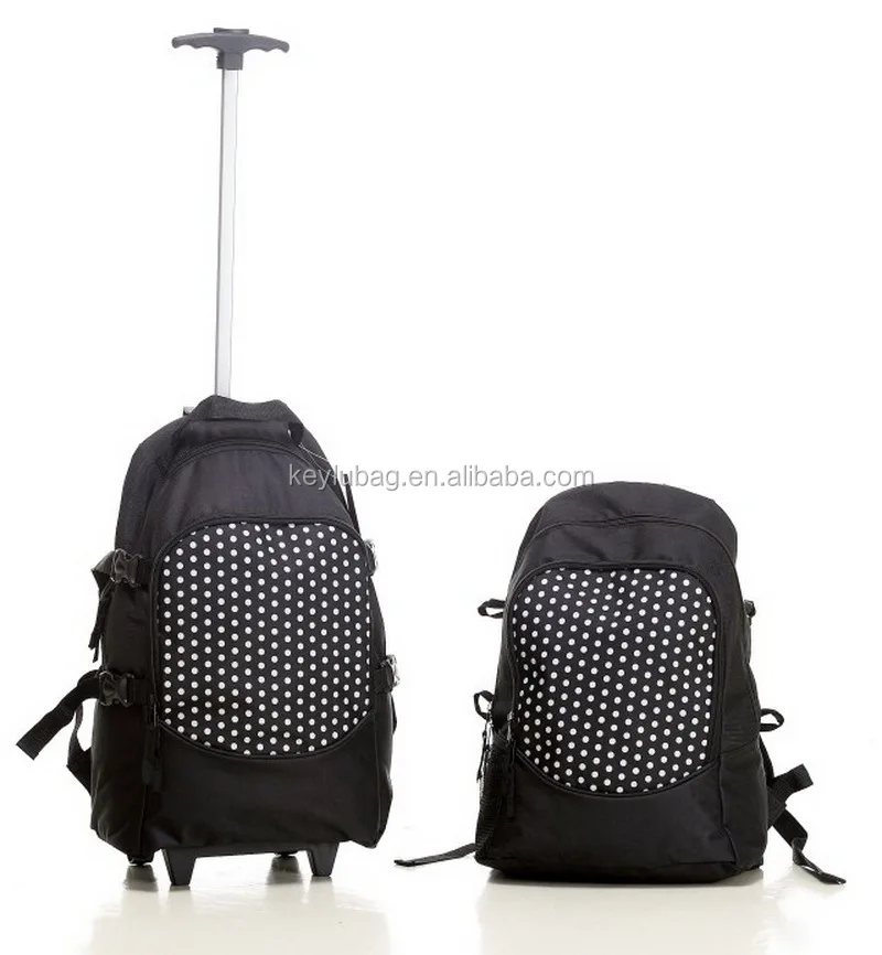 Factory Gustomized Popular Trolley Backpack With Detachable Trolley ...