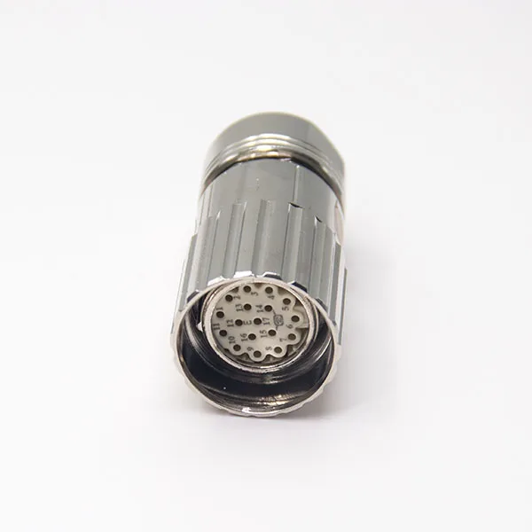 M23 12pin 17pin Male Plug Female Electric Power Motor Servo Waterproof ...