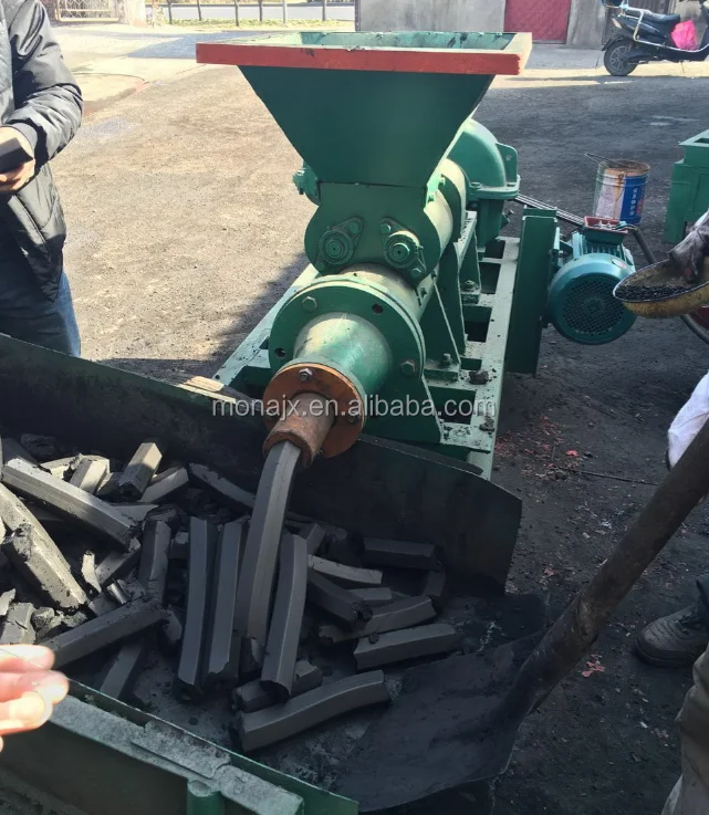 High Pressure Spiral Screw Coal Charcoal Briquette Extruder Price For ...
