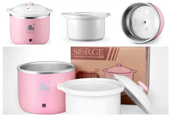 Hot Sell Novelty Pink Iron Ceramic Crock Pot Slow Cooker - Buy Home ...