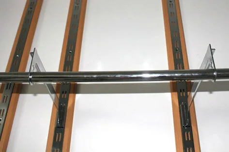 Double Slotted Metal Shelf Bracket With Rod Hanging Ring - Buy Metal ...