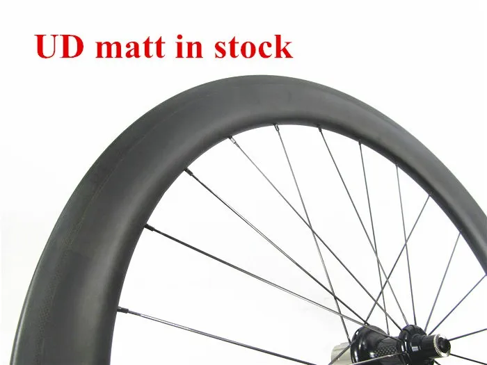 700c Full Carbon Wheelset Clincher 58mm Bicycle Wheel 20h Front 24h ...
