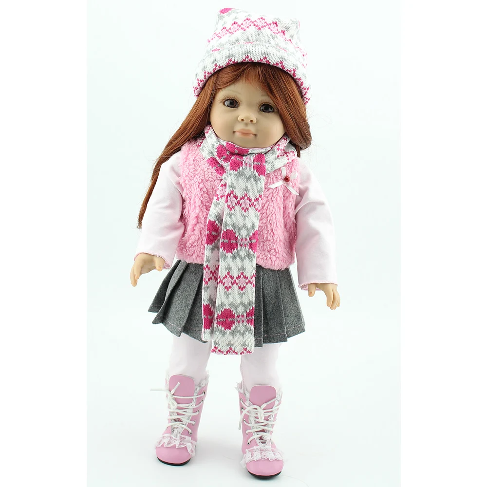 Custom 18 Inch Girl Doll Vinyl Cloth Body Beautiful Cute Children's ...