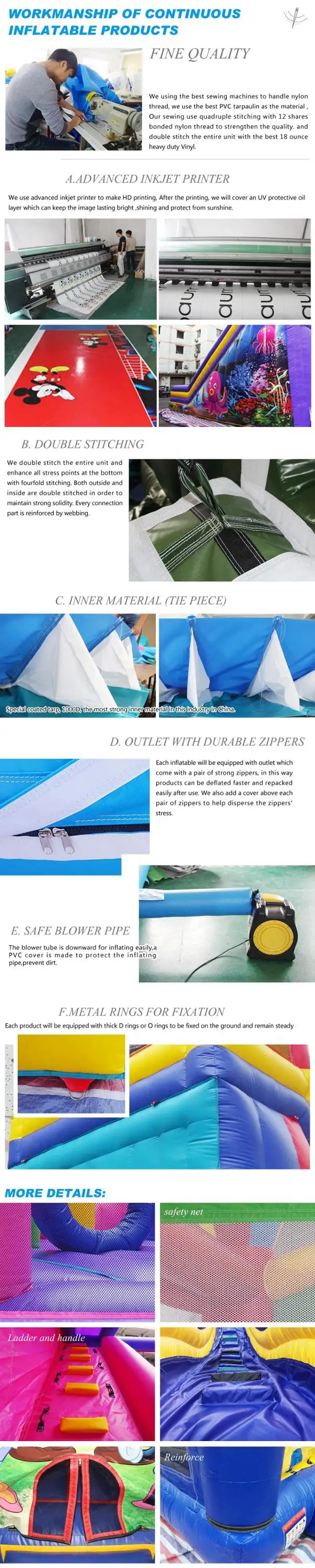 Inflatable Floating Water Park - Triangle Trampoline Slide