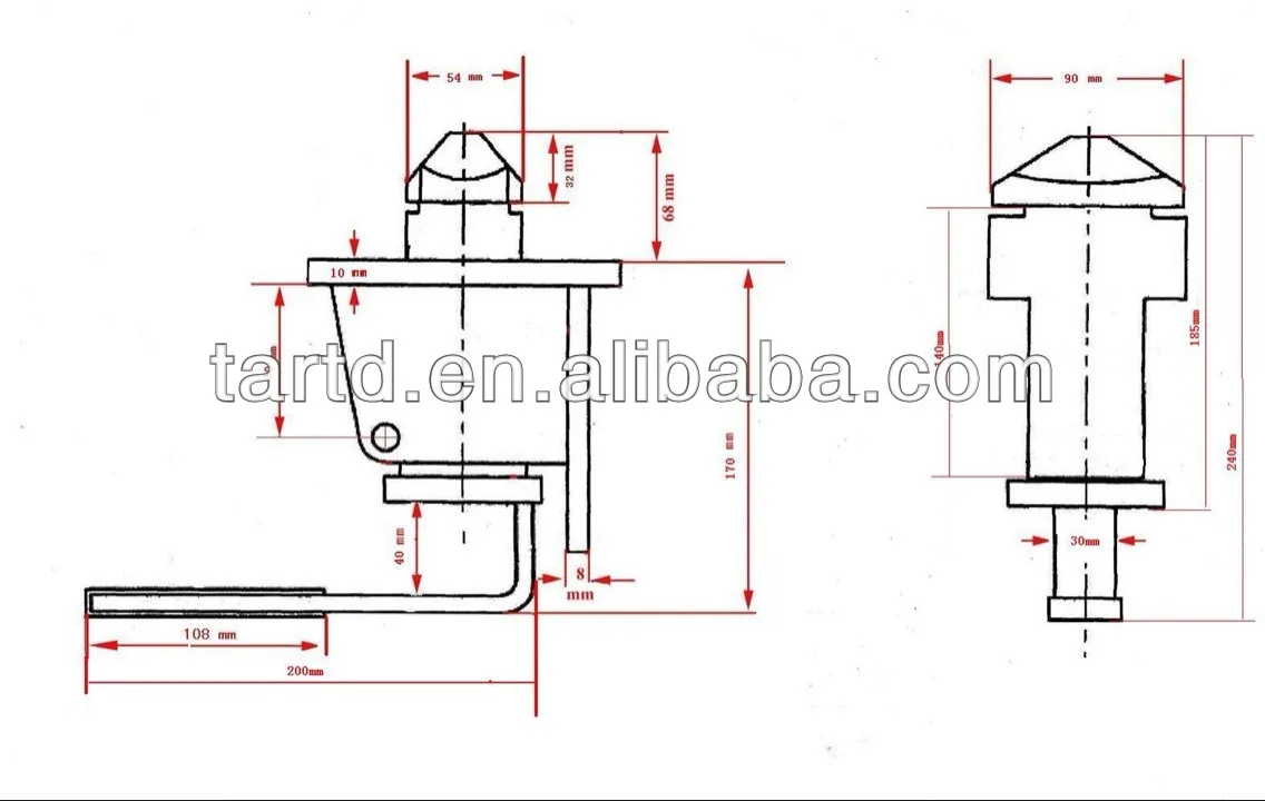 Trailer Container Twist Lock Truck Lock - Buy Container Twist Lock ...